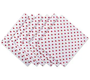 DESIGN IMPORTS 6-pack Lil Hearts Napkin Set - One-color