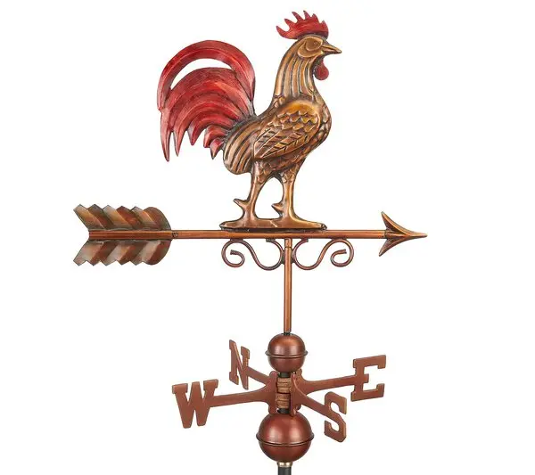 GOOD DIRECTIONS Bantam Rooster Weather Vane Hand Finished Ood Directions - One-color