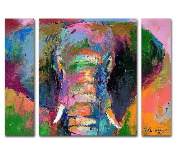 LAVISH HOME Richard Wallich 'elephant 2' Multi- Panel Set
