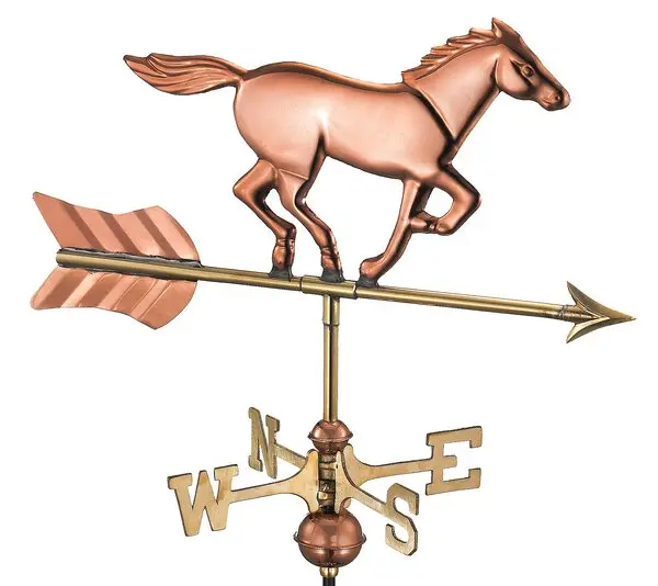 GOOD DIRECTIONS Horse Cottage Weather Vane With Mount Good D Irections - One-color