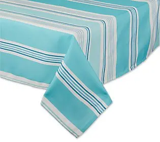 DESIGN IMPORTS 60' X 84' Zip Beach Stripe Outdo R Tablecloth - One-color