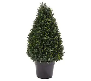 PURE GARDEN Tower-style Artificial Cypress Topi Ary Plant - One-color