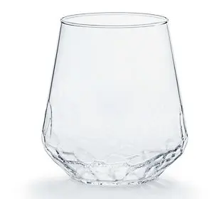 LIBBEY Hammered Stemless Wine Glasses, Set Of 8