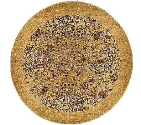 SAFAVIEH Lyndhurst 8' X 8' Paisley Life Power Loomed Rou Nd Rug - One-color