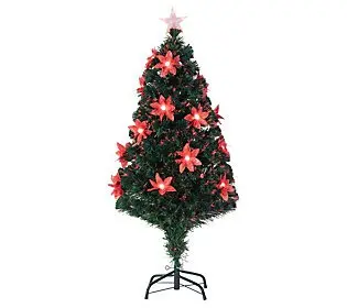 STERLING 4' Green Fiber Optic Color-changing Tree Ste Rling Co - One-color