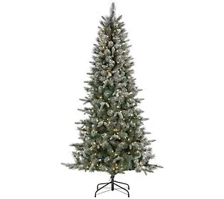 GERSON INTERNATIONAL 7ft. Lightly Flocked Natural Cut Artic Pine Rson Co - One-color