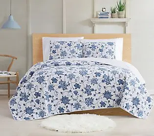 COTTAGE CLASSICS Estate Bloom 3-piece Full/quee N Quilt Set - One-color
