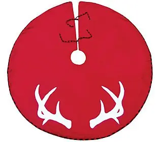 C&F HOME Buffalo Check Lodge Tree Skirt - One-color
