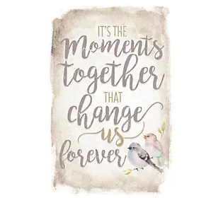 DEXSA COMPANY Dexsa It's The Moments Together Wood Plaque Wit H Easel - One-color
