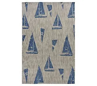 OX BAY TRADING CO. Ox Bay Sails Up Indoor/outdoor Catalina Rug 5' X 7 - One-color