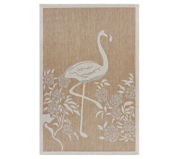 OX BAY TRADING CO. Ox Bay Flamingo Indoor/outdoor Catalina Rug 5' X 7 - One-color