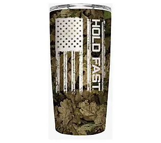 KERUSSO 20-oz Dual Wall Tumbler Hunting Camo Flag - One-color