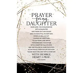 DEXSA COMPANY Prayer For My Daughter Wood Plaque With Easel A Nd Hanger - One-color