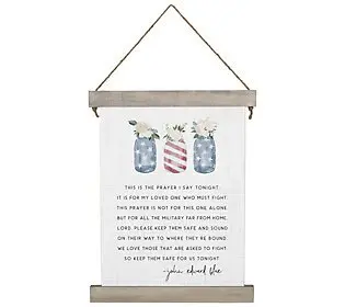 SINCERE SURROUNDINGS Soldiers Prayer Hanging Canvas Sincere Surro Undings - One-color