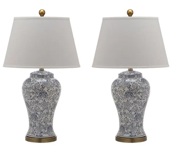 SAFAVIEH Set Of 2 Spring Blossom Table Lamps - One-color