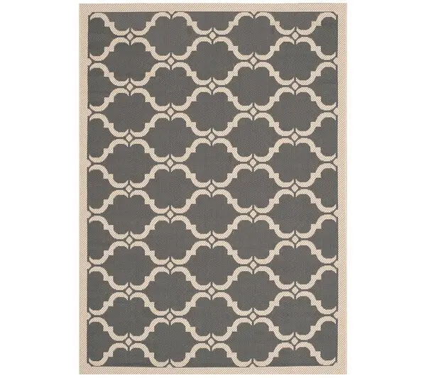 SAFAVIEH Courtyard Tile Indoor/outdoor 5'3' X 7'7' Rug B Y - One-color