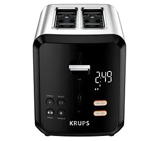KRUPS My Memory Digital Stainless Steel 2-slot Toaster - Silver