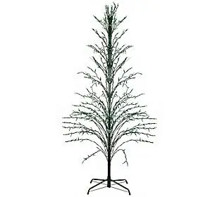 NORTHLIGHT Prelit Christmas Cascade Twig Tree O Utdoor Decor - One-color