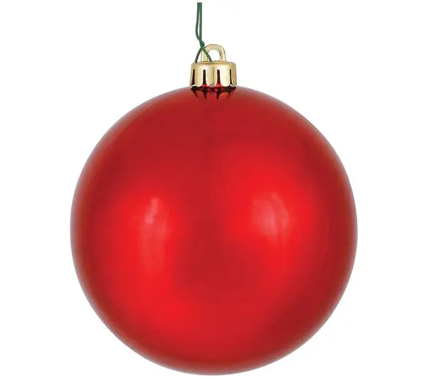 VICKERMAN 10' Shiny Ball Christmas Ornament - One-color