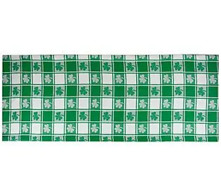 DESIGN IMPORTS 14' X 108' Shamrock Woven Check Able Runner