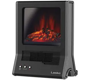 LASKO Ultra Ceramic Fireplace Heater Black - One-color