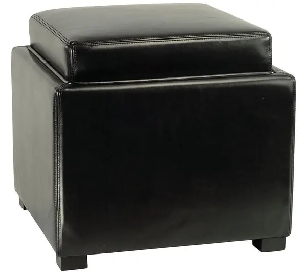 SAFAVIEH Bobbi Tray Storage Ottoman - One-color