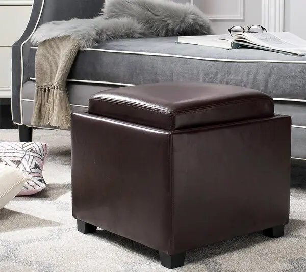 SAFAVIEH Bobbi Tray Storage Ottoman