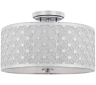 SAFAVIEH Hutch Three-light 16' Dia Chrome Flush Mount By - One-color