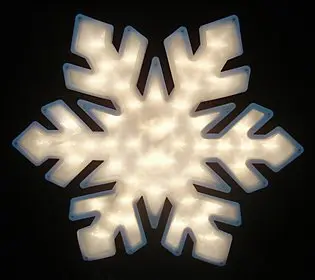 NORTHLIGHT Lighted Snowflake Christmas Window D Ecoration