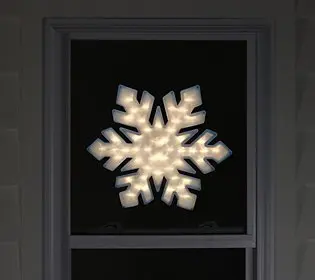 NORTHLIGHT Lighted Snowflake Christmas Window D Ecoration