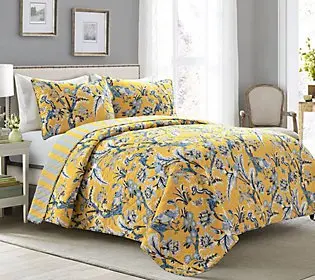LUSH DECOR Dolores 3-piece Full/queen Quilt Set Lush De Cor - One-color