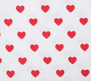 DESIGN IMPORTS 6-pack Lil Hearts Ribbed Placema T Set