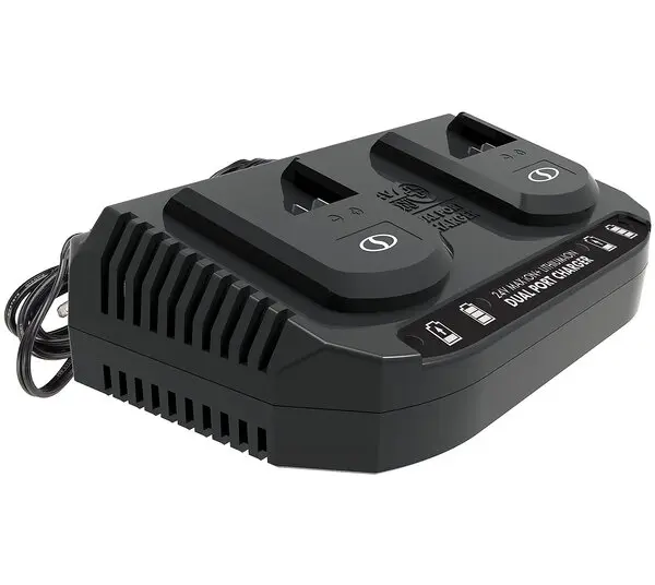 SUN JOE 24v Dual Port Quick Charge Docking Stat Ion - One-color