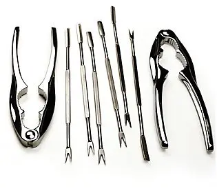 RSVP 8-piece Seafood Tool Set