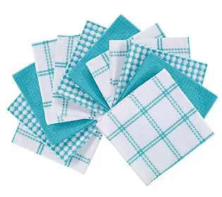 T-FAL 12-pack Coordinating Flat Waffle Weave Di Shcloths - One-color