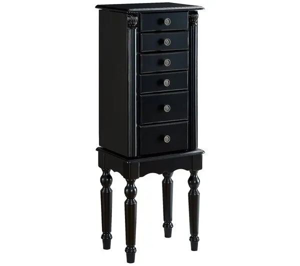 POWELL Ebony Jewelry Armoire - One-color