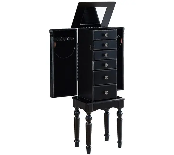 POWELL Ebony Jewelry Armoire