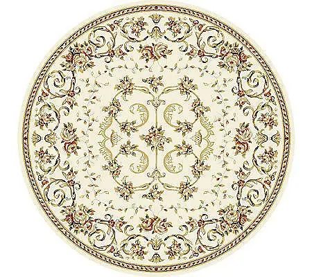 SAFAVIEH Lyndhurst 8' X 8' Garden Floral Power Loomed Ro Und Rug - One-color