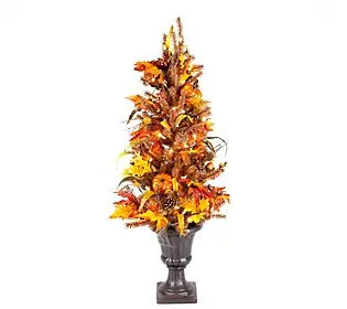 GERSON INTERNATIONAL 46'h Prelit Fall Harvest Tree Gerson Co - One-color