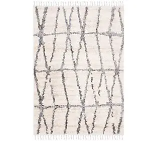 SAFAVIEH Berber Fringe 605 Collection Shag 9' X 12' Rug - One-color