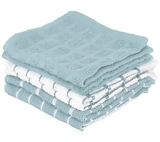 RITZ Set Of 6 Terry Check Dishcloths - One-color