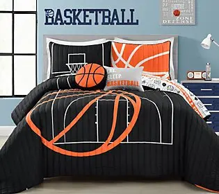 LUSH DECOR Basketball Game Full/queen Quilt Set Lush De Cor - One-color