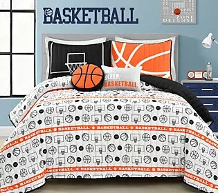 LUSH DECOR Basketball Game Full/queen Quilt Set Lush De Cor