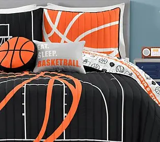 LUSH DECOR Basketball Game Full/queen Quilt Set Lush De Cor