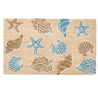 NATURE MATS BY GEO Seashells Doormat With Pvc Backing