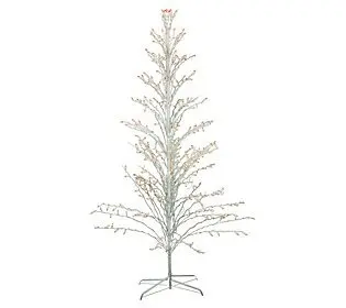 NORTHLIGHT 6' Christmas Cascade Twig Tree Outdo Or Clear Lights - One-color