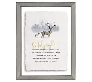 SINCERE SURROUNDINGS Oh Holy Night Floating Frame Art Sincere S Urroundings - One-color