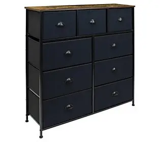 SORBUS 9 Drawers Chest Dresser Barn Wood - One-color