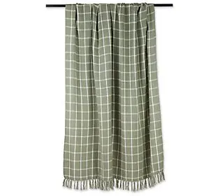 DESIGN IMPORTS Checked Plaid Throw - One-color