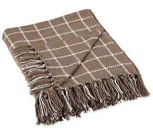 DESIGN IMPORTS Checked Plaid Throw